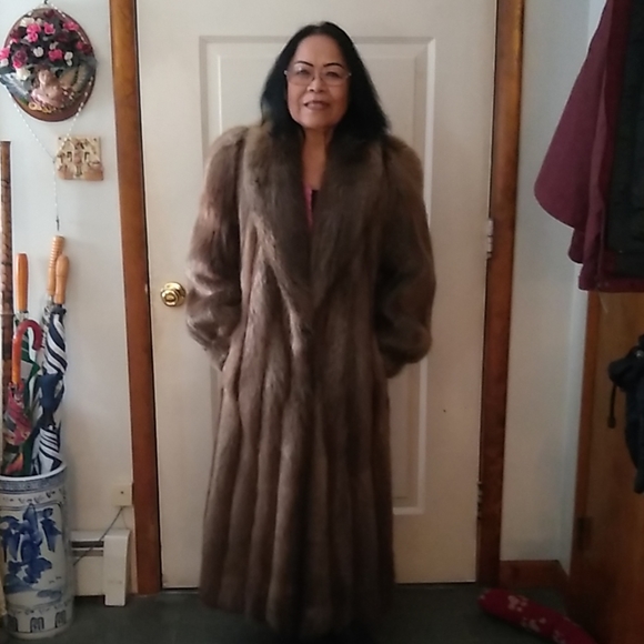 Jackets & Coats | Authentic Full Length Beaver Fur Coat | Poshmark
